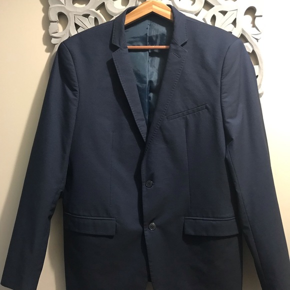 Zara | Jackets & Coats | Zara Basic Blue Mens Blazer | Poshmark